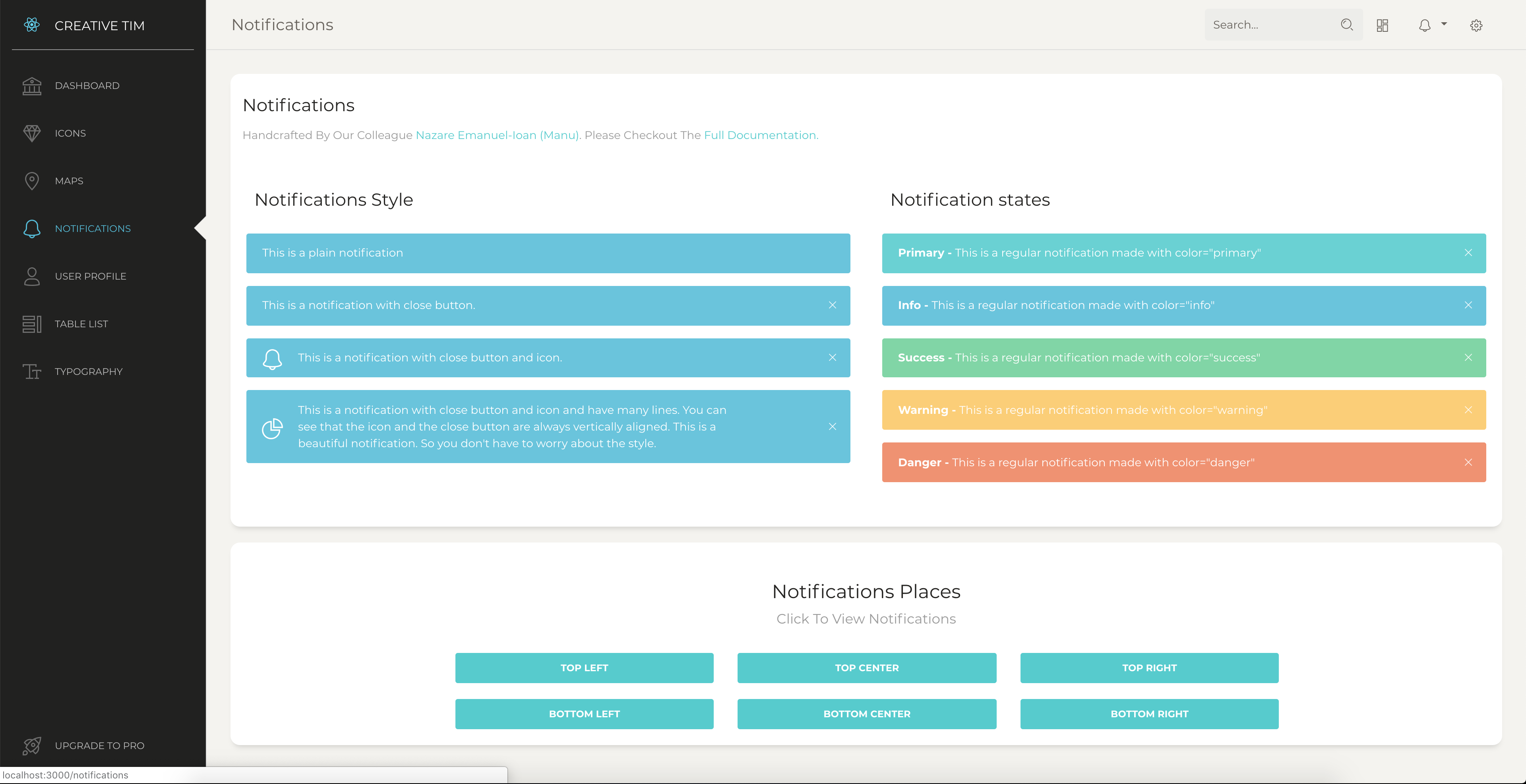 Paper Dashboard React | proyecto_alumnos
